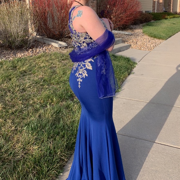 Dresses | Royal Blue Mermaid Cut Prom Dress | Poshmark